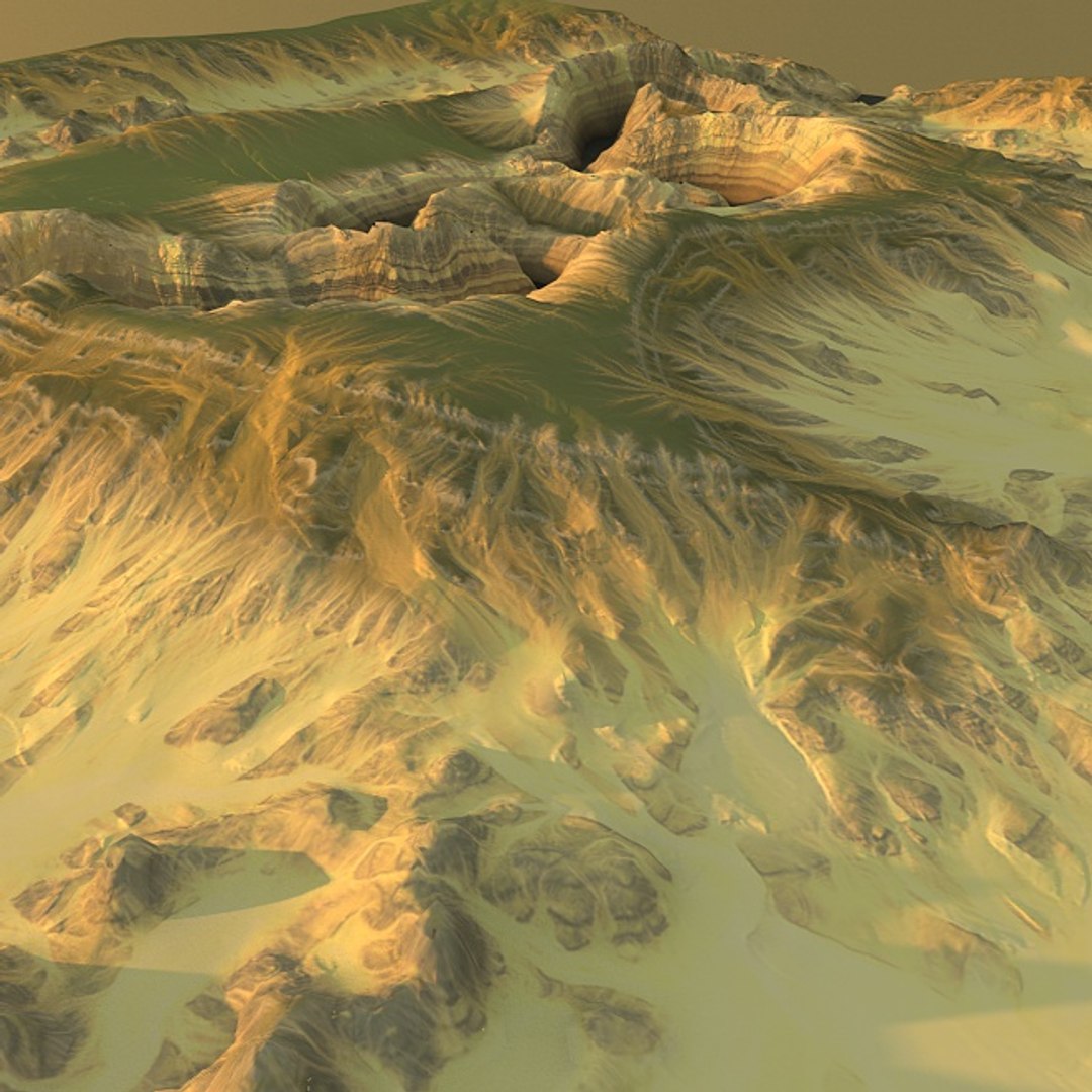 Canyon Maps Terrain 3d Model