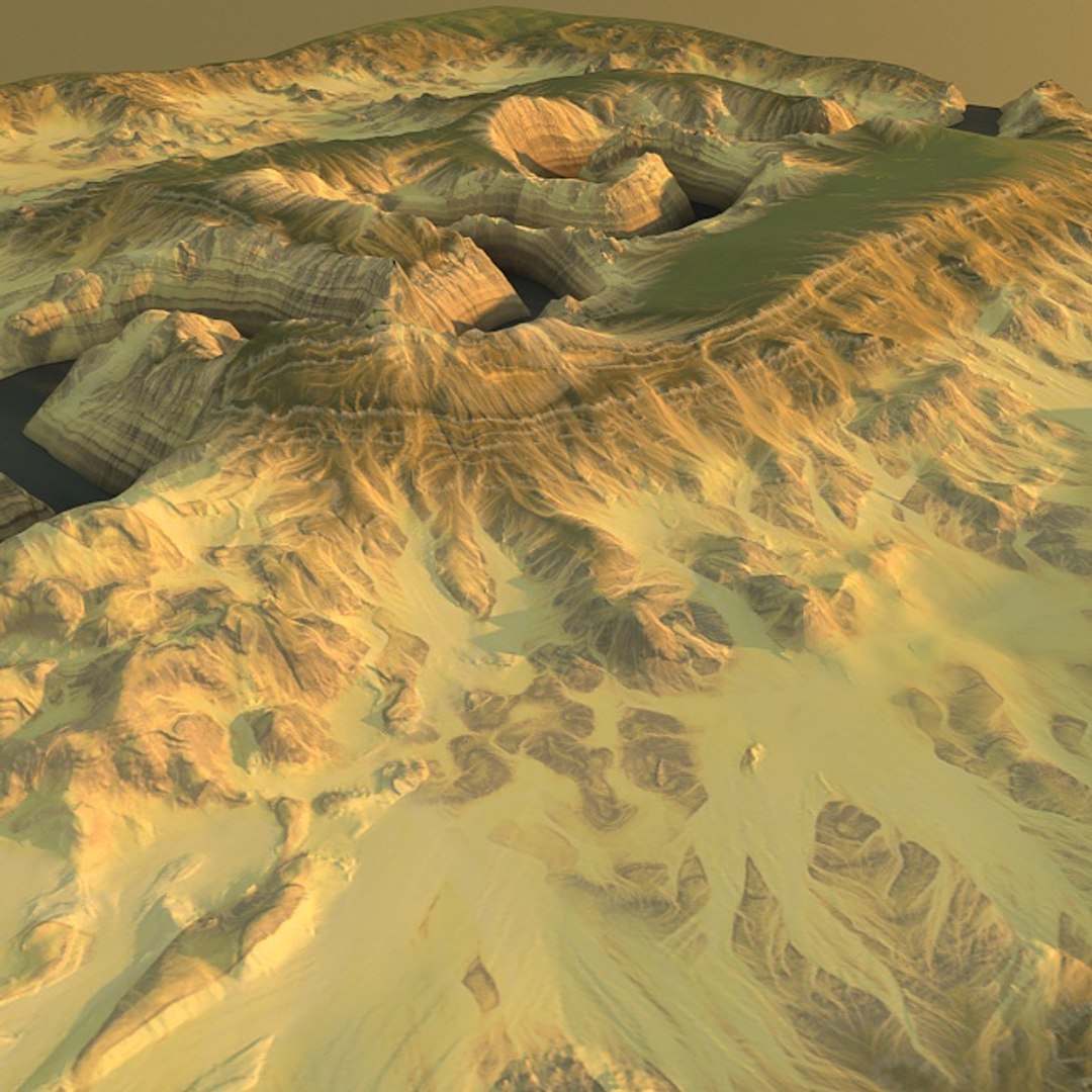 Canyon Maps Terrain 3d Model