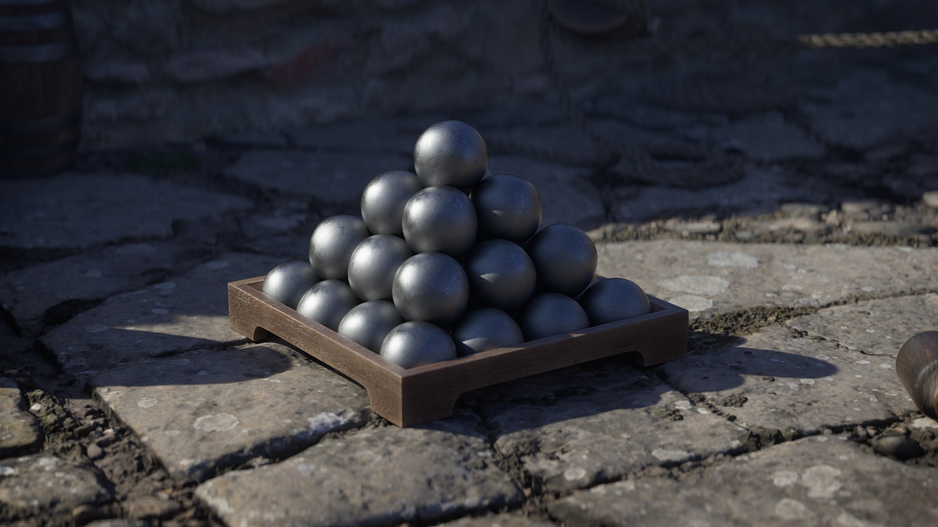 Realistic Generic Naval Saker Size Cannon Set 3D - TurboSquid 2006413