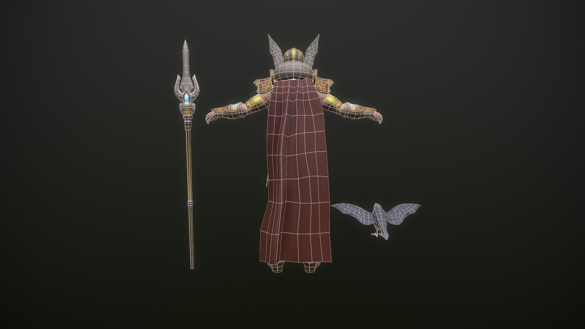Male Game Character V3-9 Odin God - Low Poly 3D Model - TurboSquid 2139626