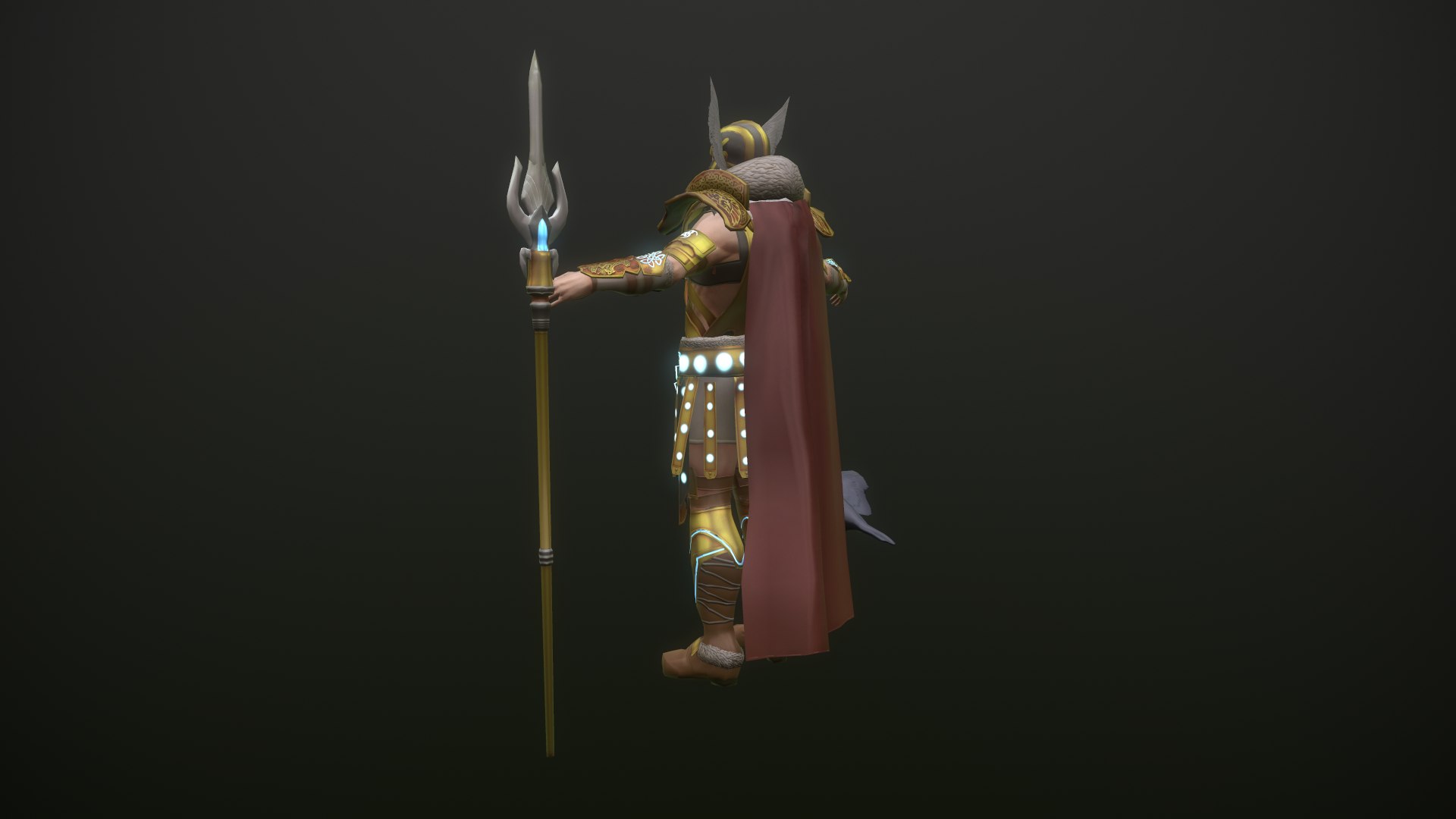 Male Game Character V3-9 Odin God - Low Poly 3D Model - TurboSquid 2139626
