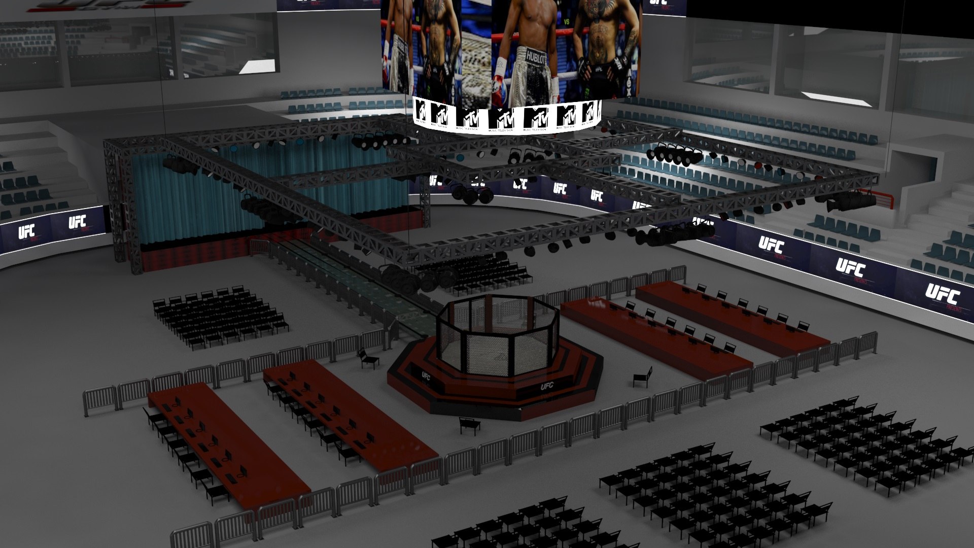 Stadium Ufc 3D - TurboSquid 1579768