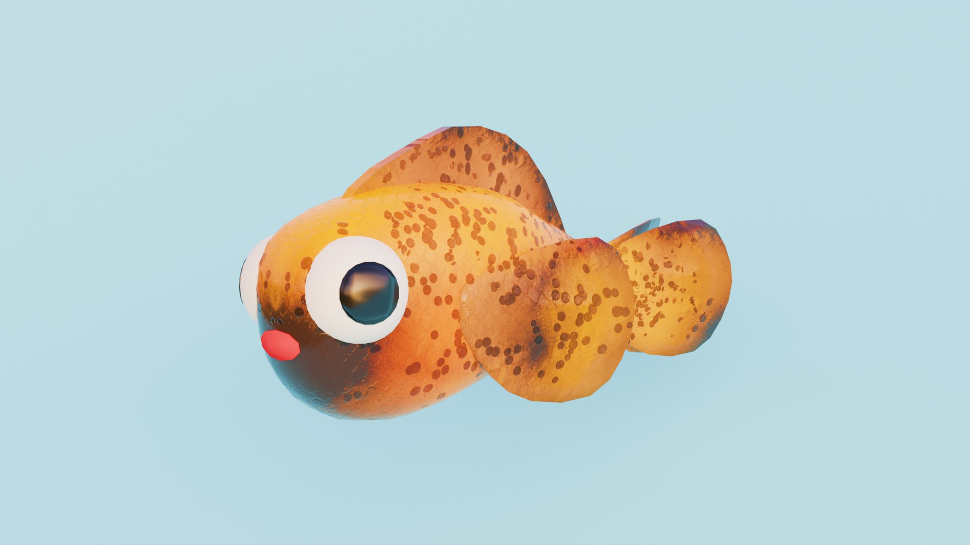 Stylized Gold Fish 3D Model - TurboSquid 2066942