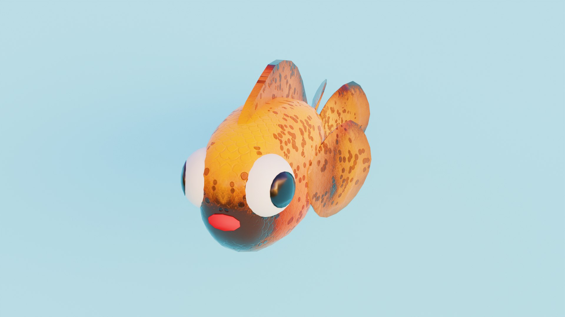 Stylized Gold Fish 3D Model - TurboSquid 2066942