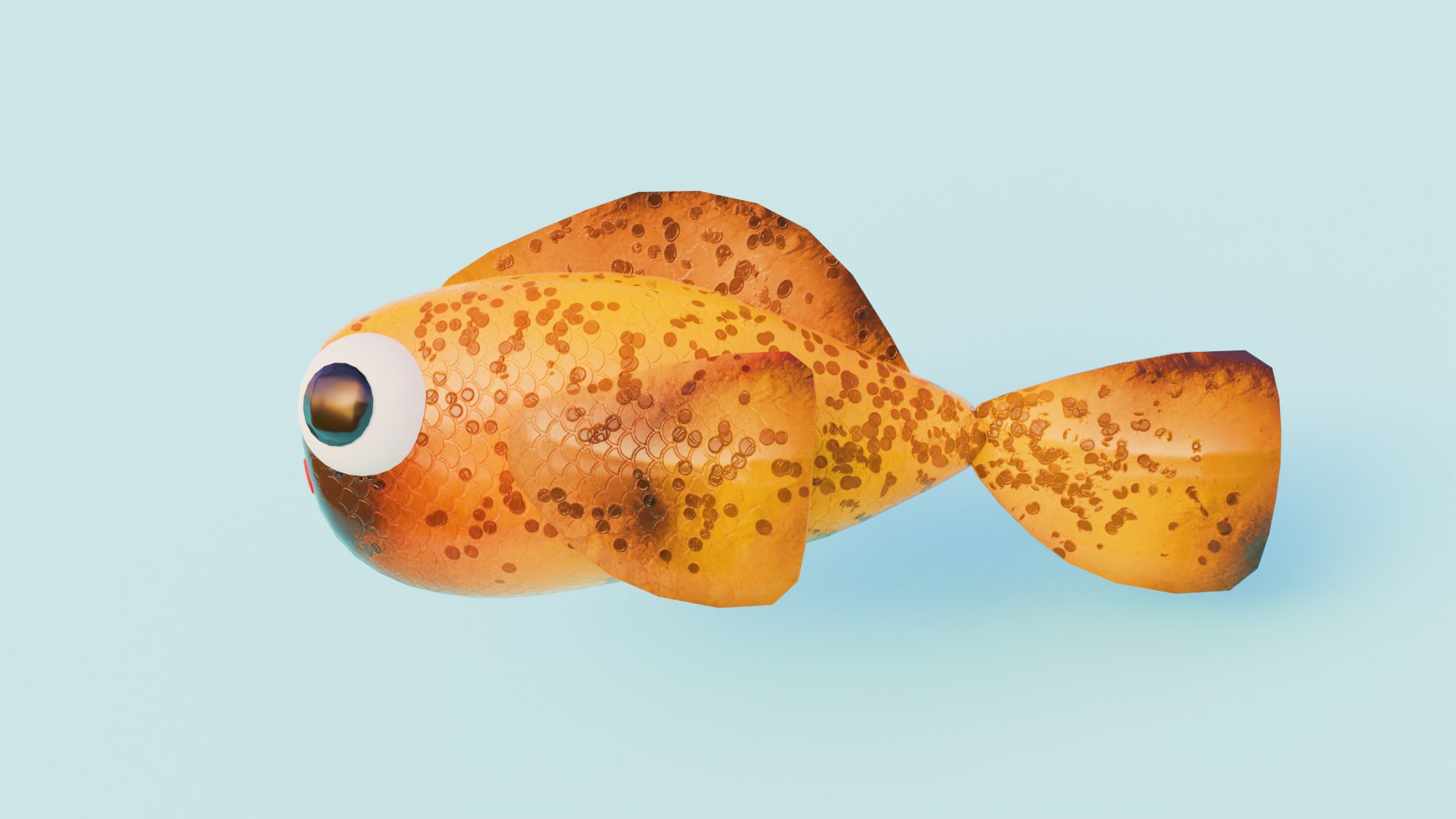Stylized Gold Fish 3D Model - TurboSquid 2066942