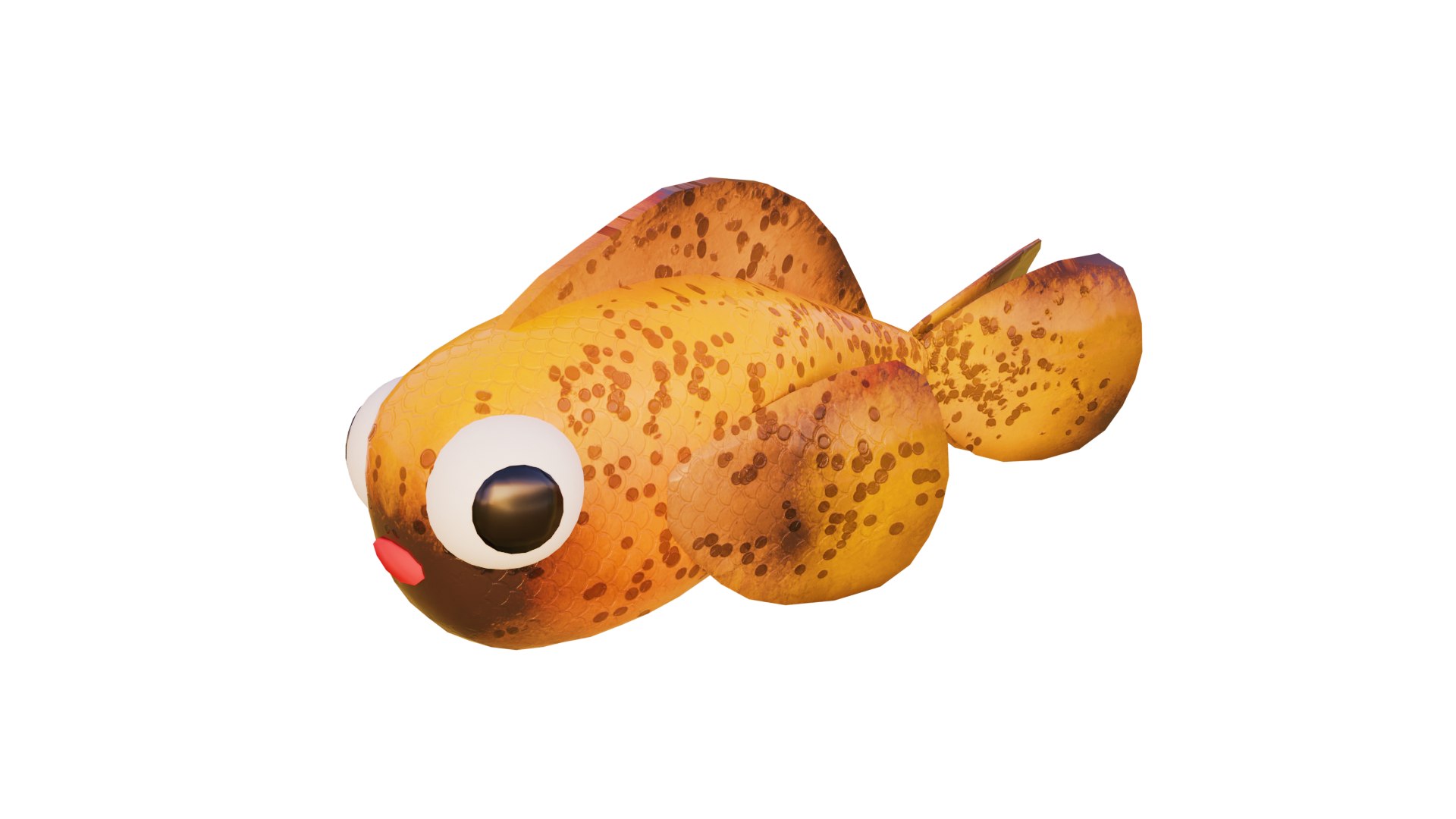Stylized Gold Fish 3D Model - TurboSquid 2066942