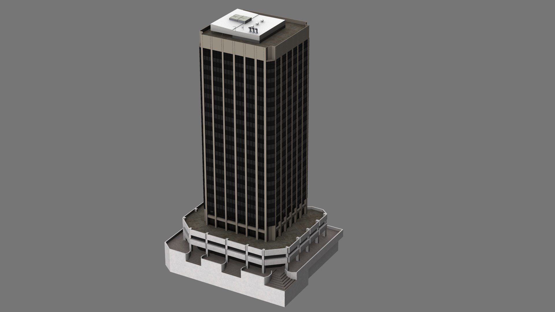 Quay Tower Building - Auckland - Circa 1989 Model - TurboSquid 2332943
