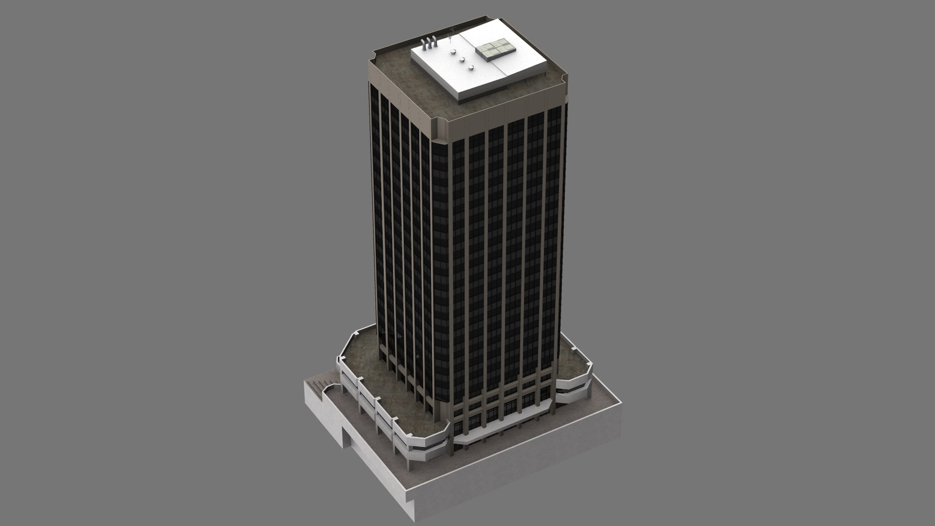 Quay Tower Building - Auckland - Circa 1989 Model - TurboSquid 2332943