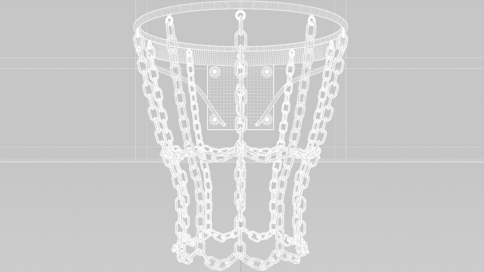 3D Basketball Hoop With Chain Net model - TurboSquid 1862898