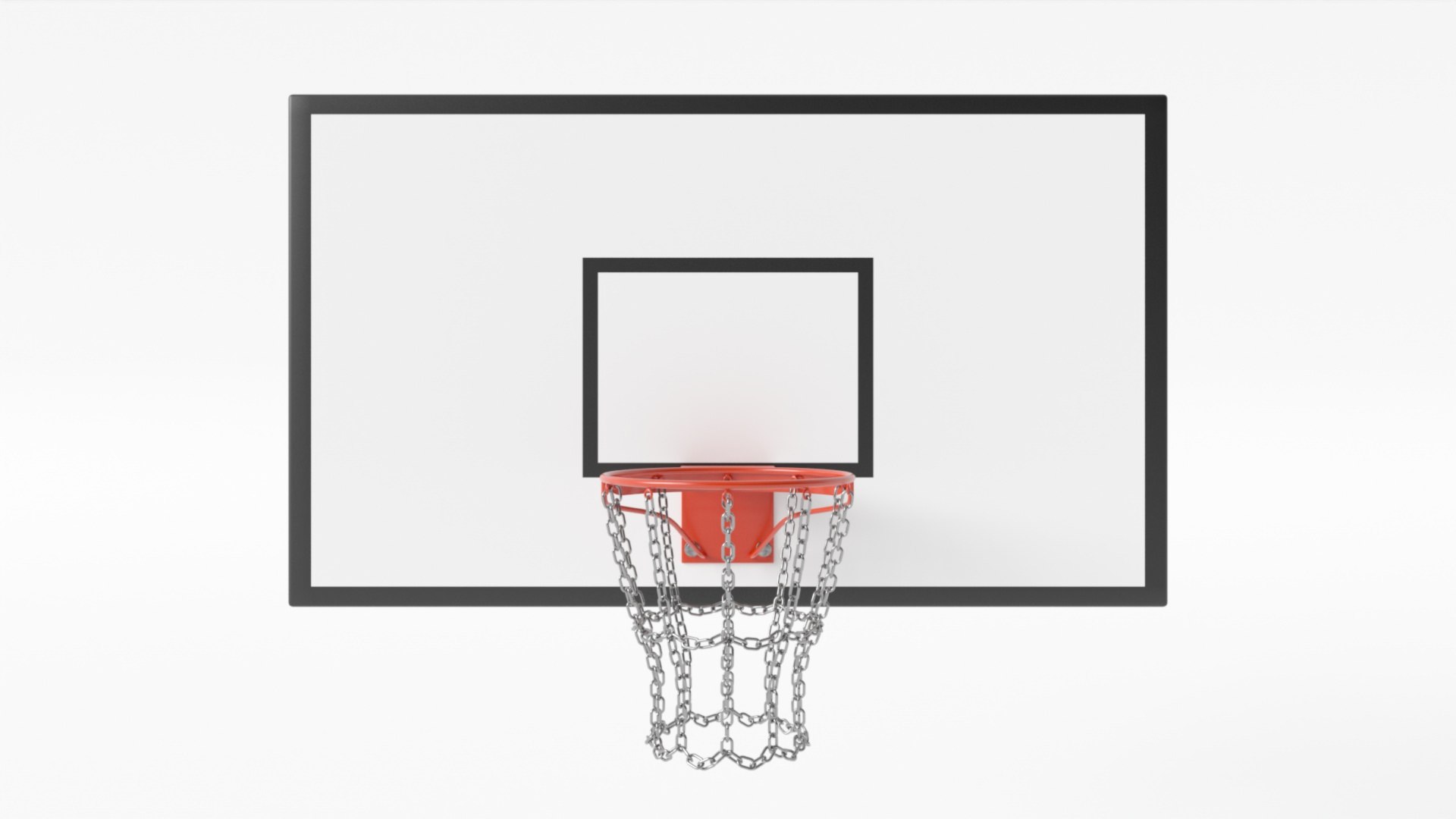 3D Basketball Hoop With Chain Net model - TurboSquid 1862898