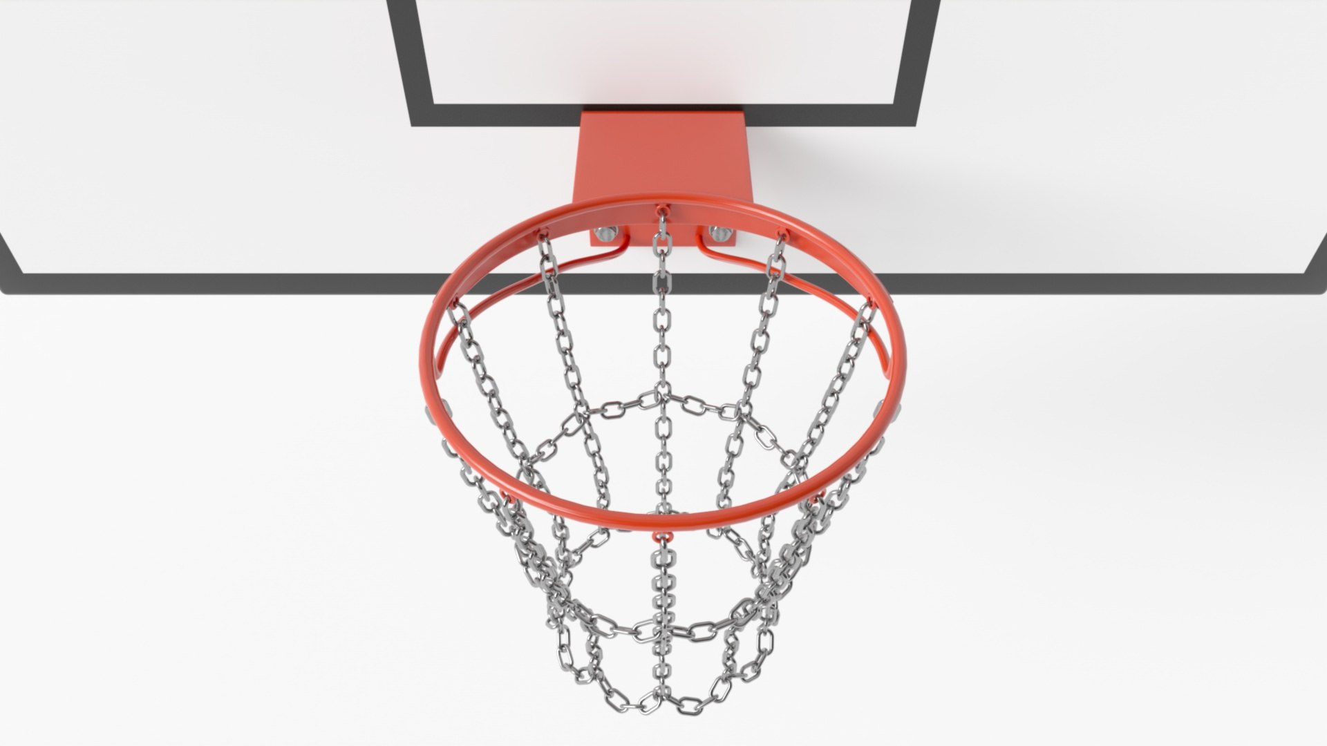 3D Basketball Hoop With Chain Net model - TurboSquid 1862898