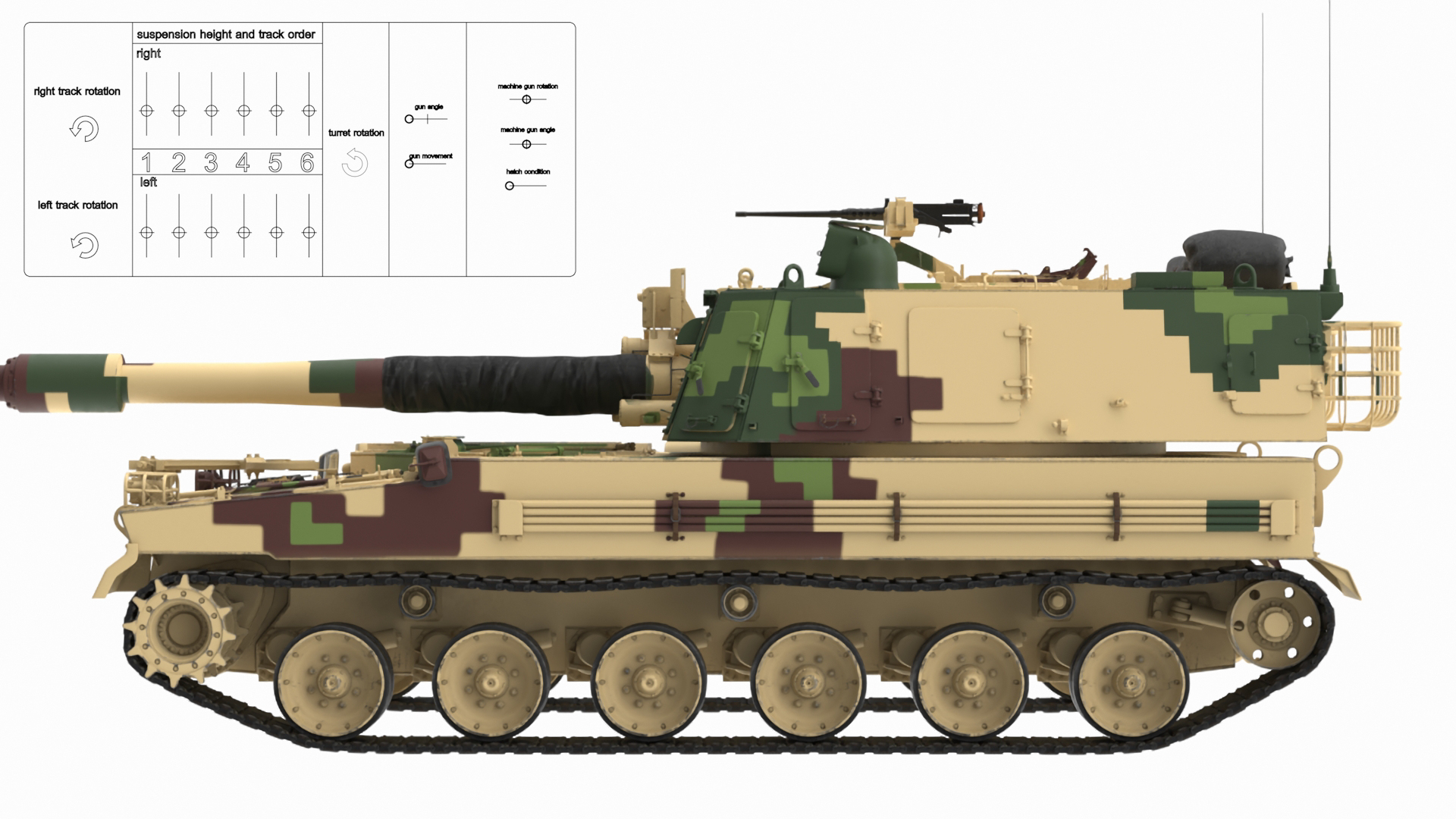 3D Self Propelled Howitzer K9 Thunder Rigged Model - TurboSquid 2242097