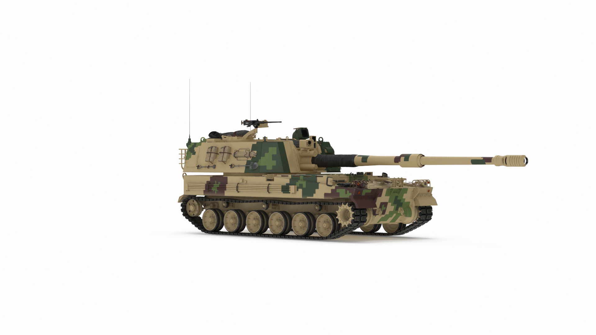 3D Self Propelled Howitzer K9 Thunder Rigged Model - TurboSquid 2242097