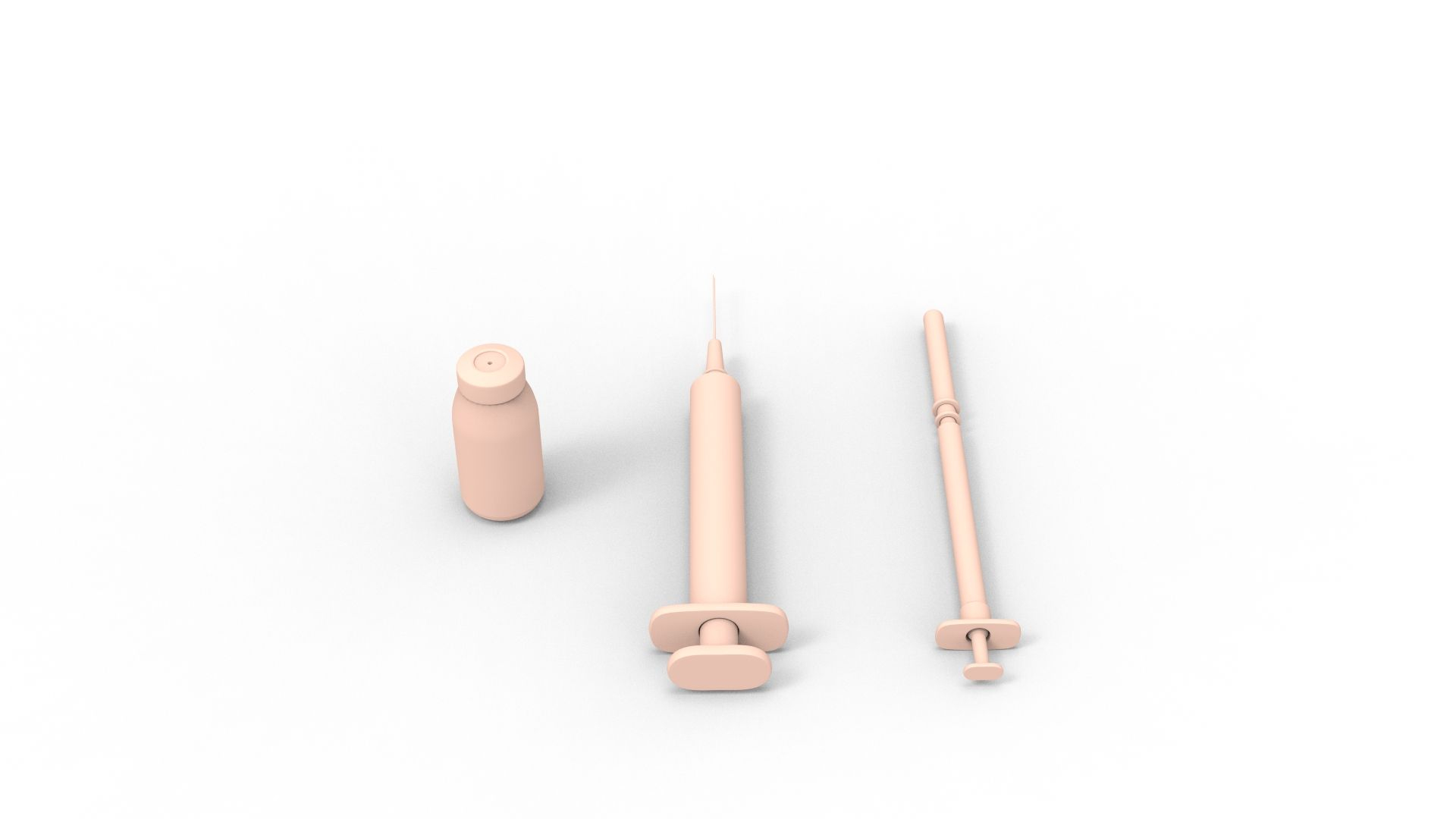 Sterile Syringe And Vial 3D Model - TurboSquid 2169007