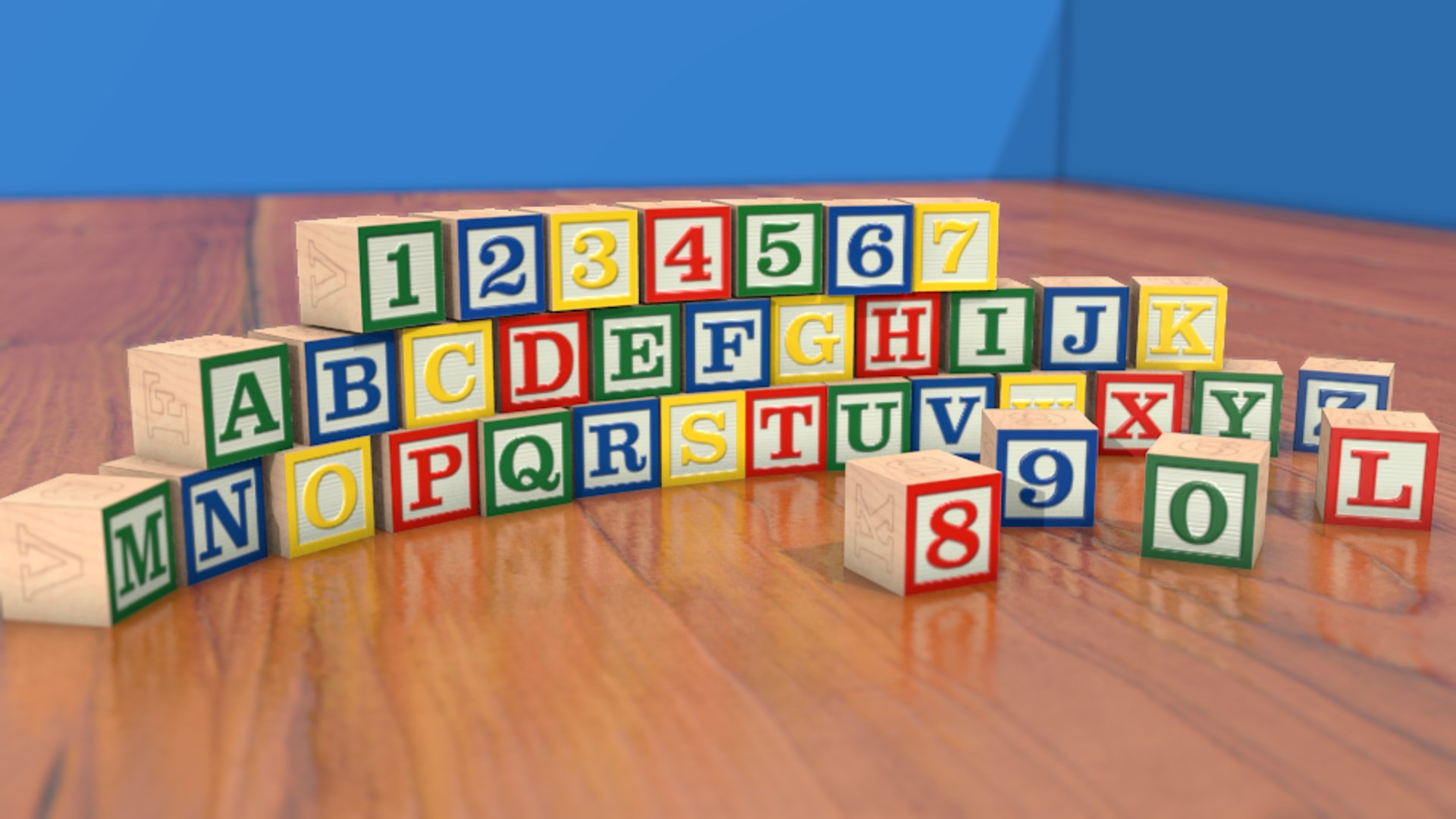 3d Classic Toy Blocks