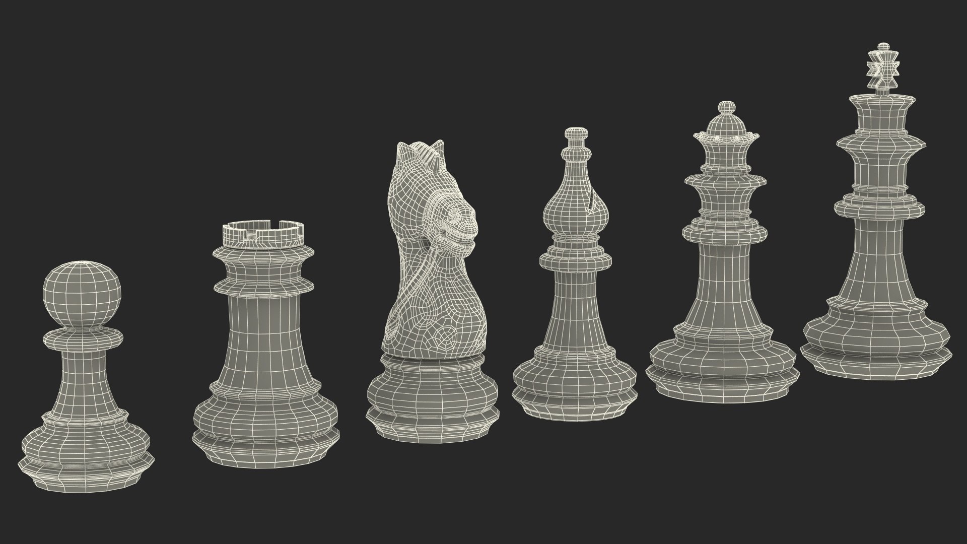 Red Chess Figures Set 3D Model - TurboSquid 2031841