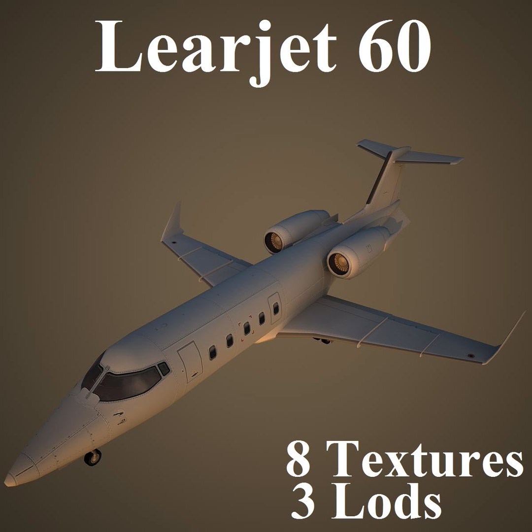 3d learjet 60