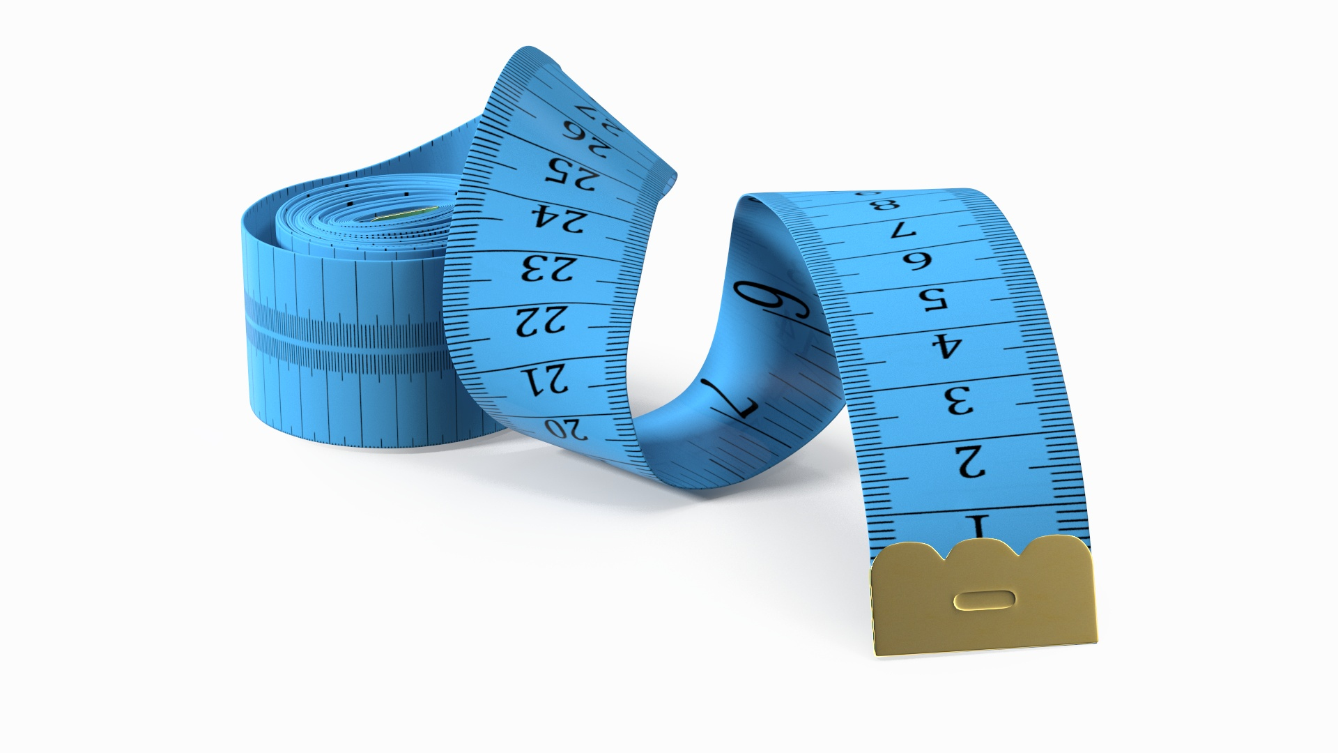 Blue Sewing Tape Measure 3D Model - TurboSquid 2146524