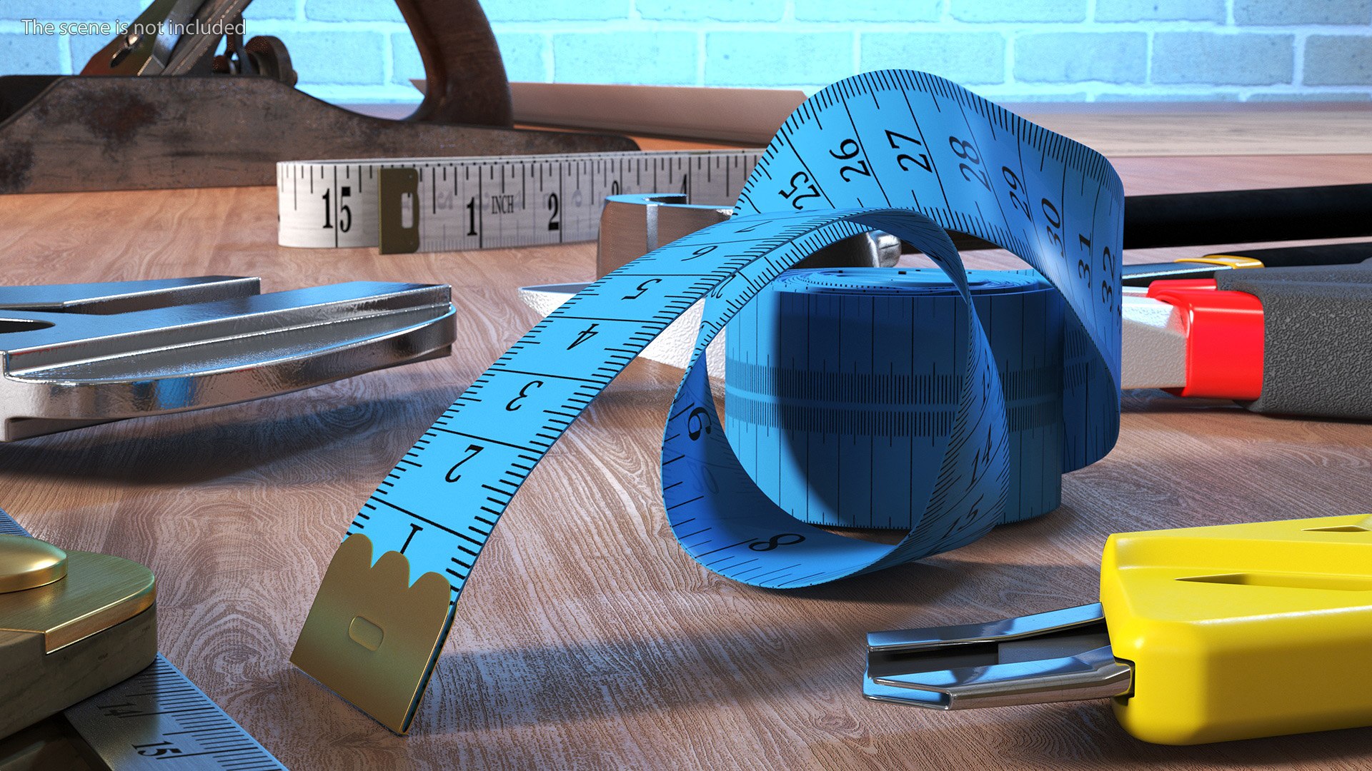 Blue Sewing Tape Measure 3D Model - TurboSquid 2146524