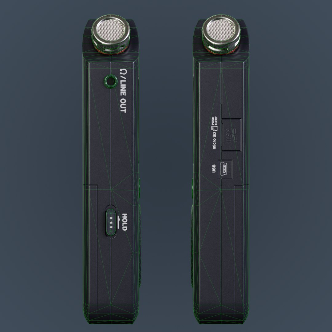 Portable Audio Digital Recorder Model - TurboSquid 2215604