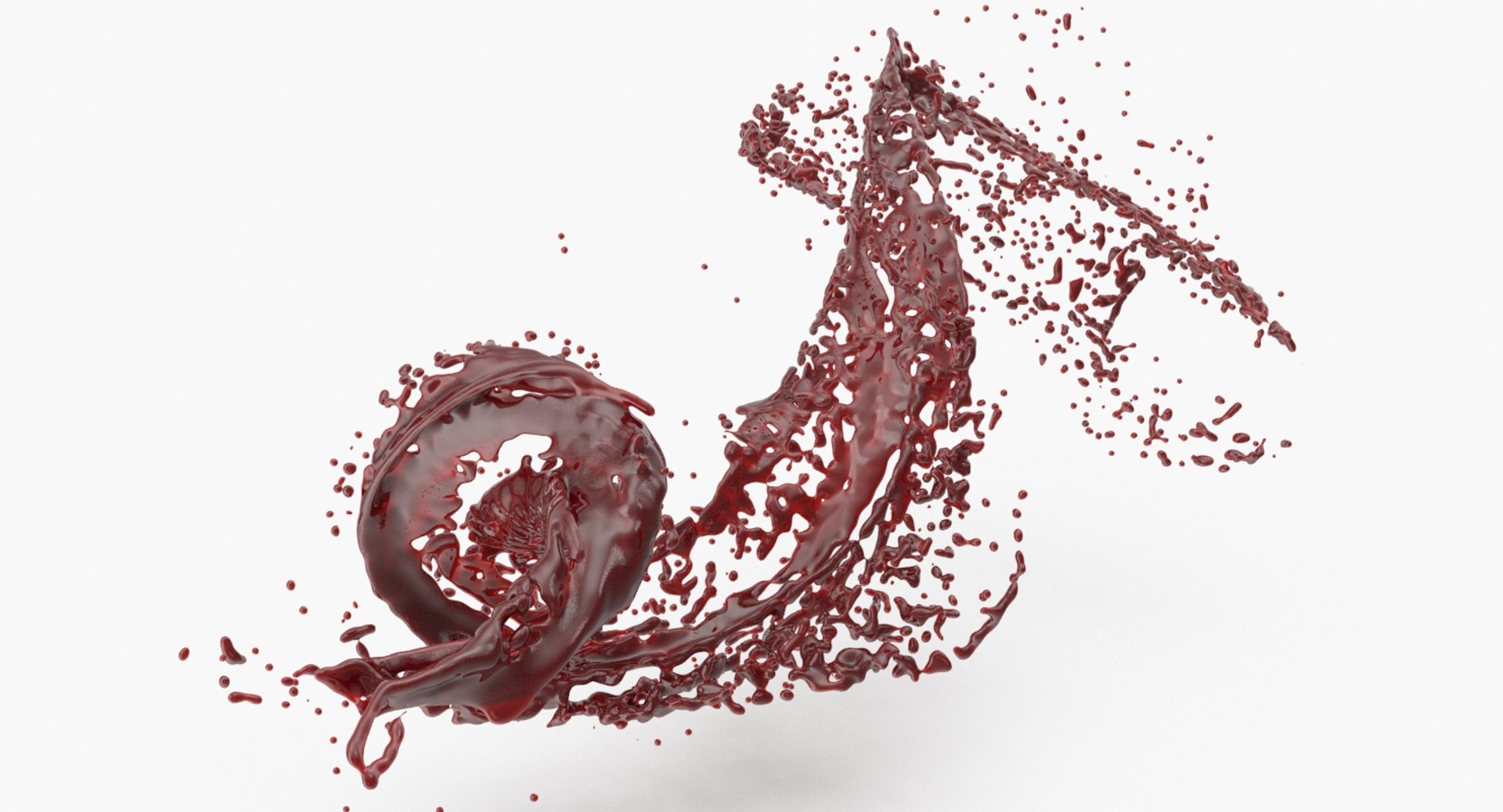 3D Blood Splash Model - TurboSquid 1228588