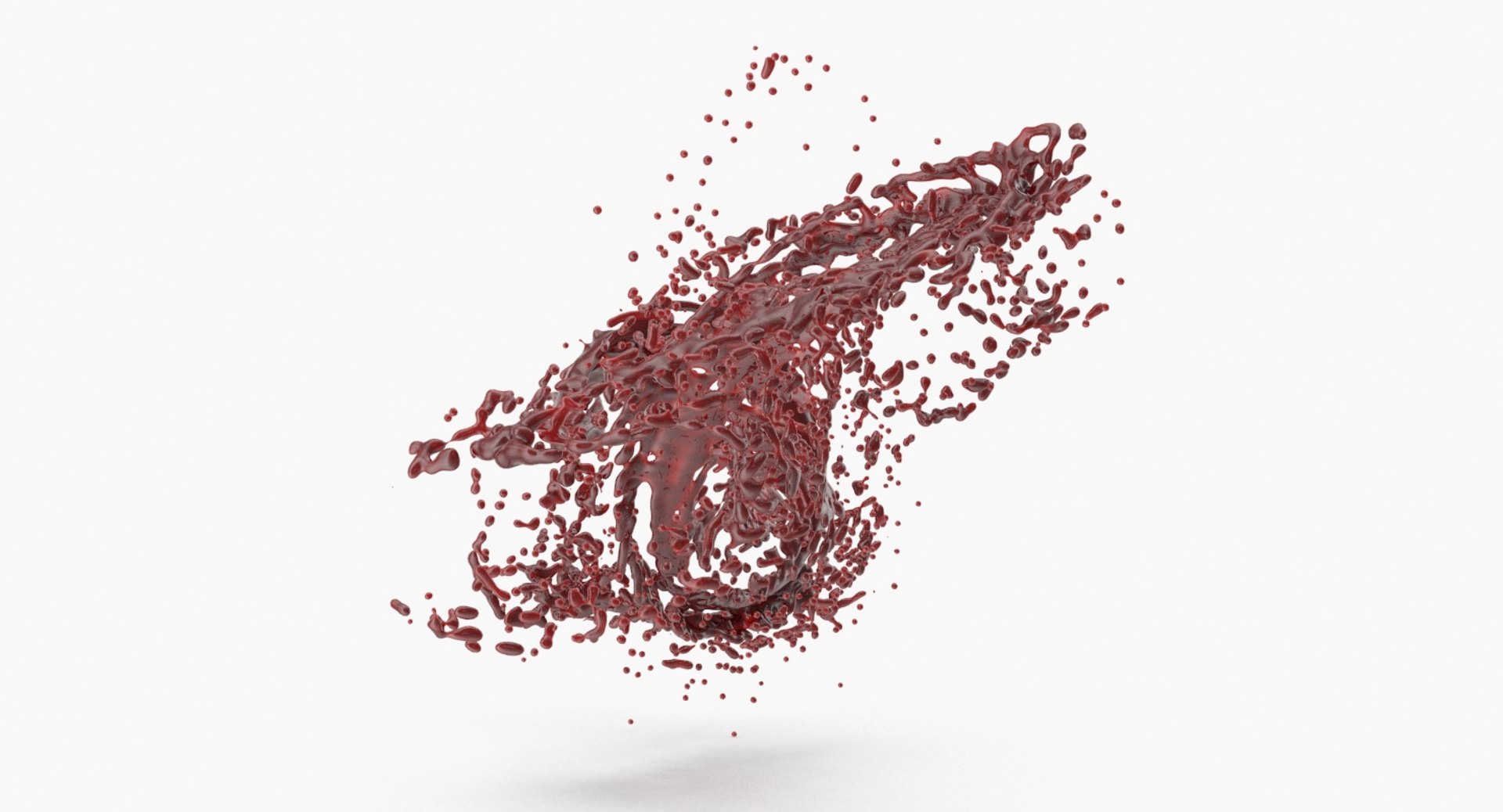 3D Blood Splash Model - TurboSquid 1228588