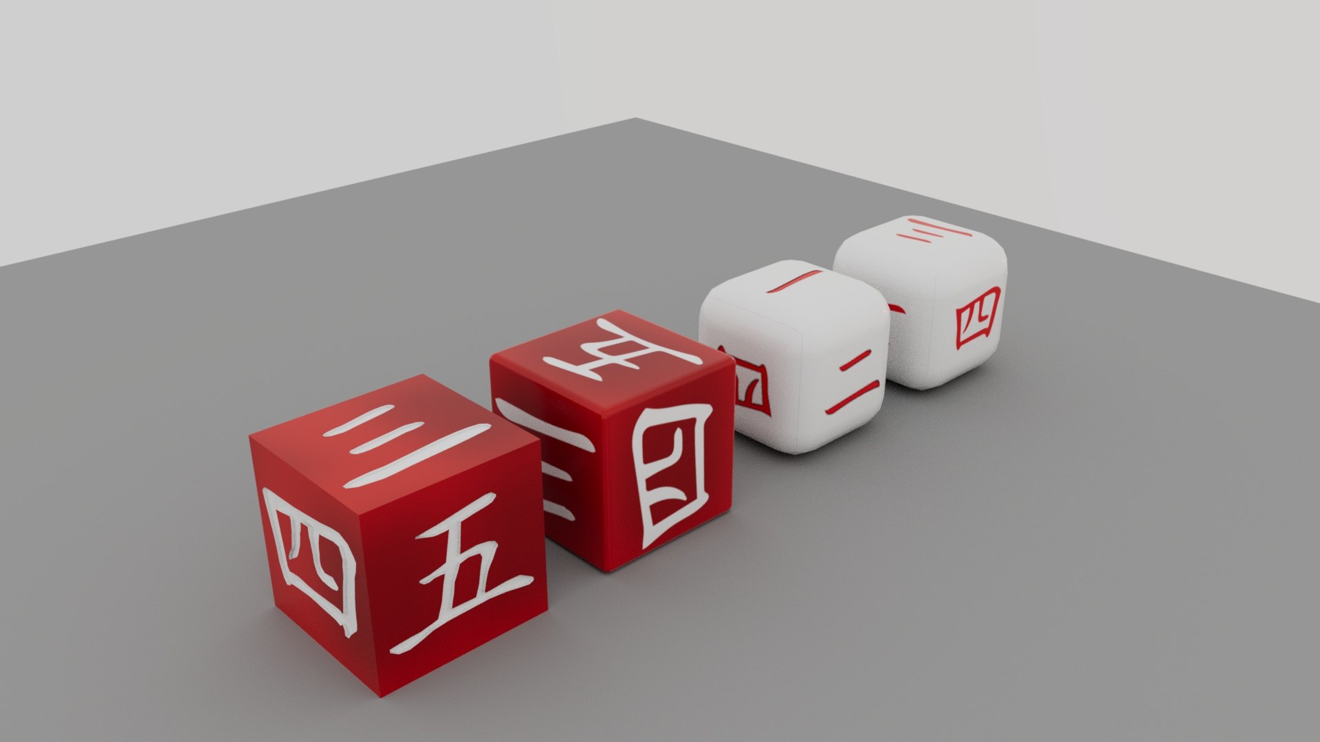 3D Dice Japanese Numbers Model - TurboSquid 1985754