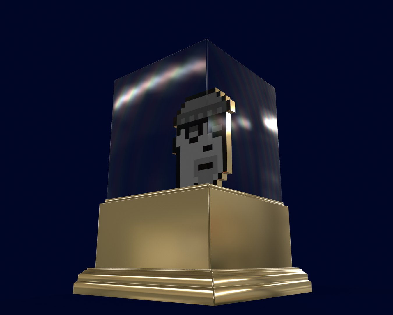 3D Gold Punk - TurboSquid 1810686