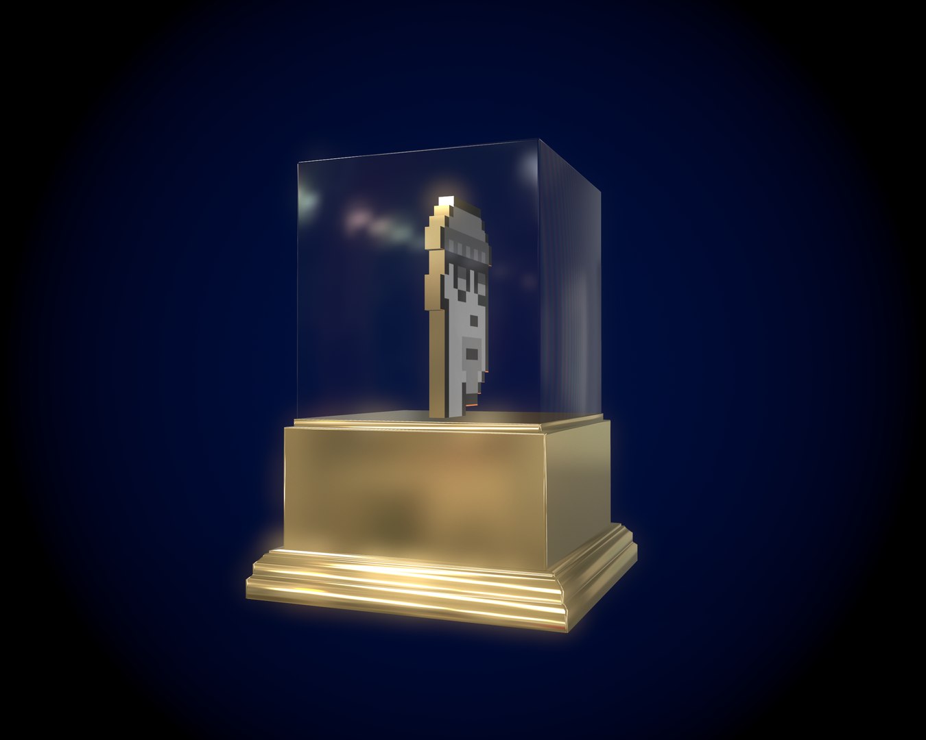 3D Gold Punk - TurboSquid 1810686