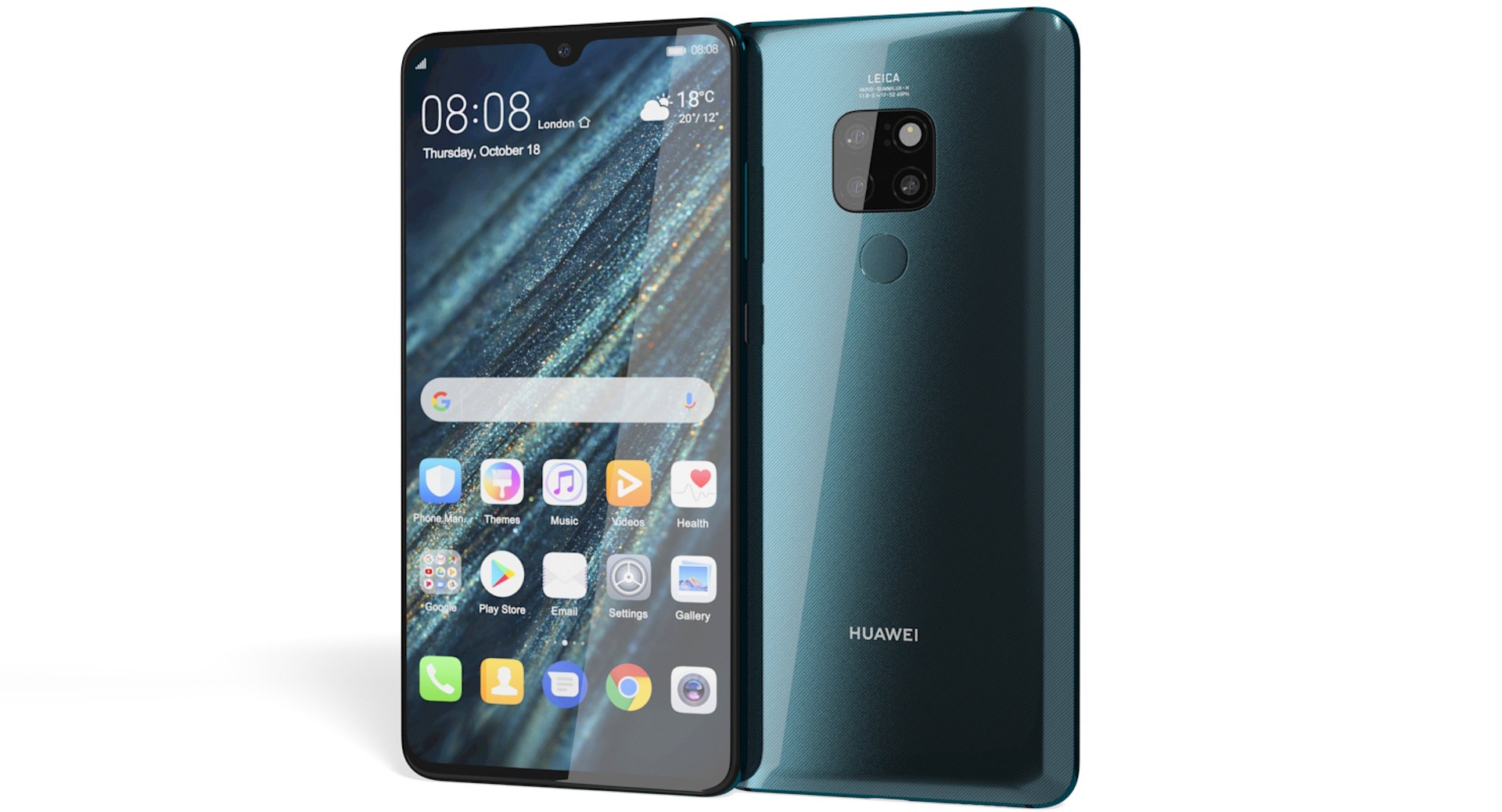 Realistic Huawei Mate 20 3D Model - TurboSquid 1339074