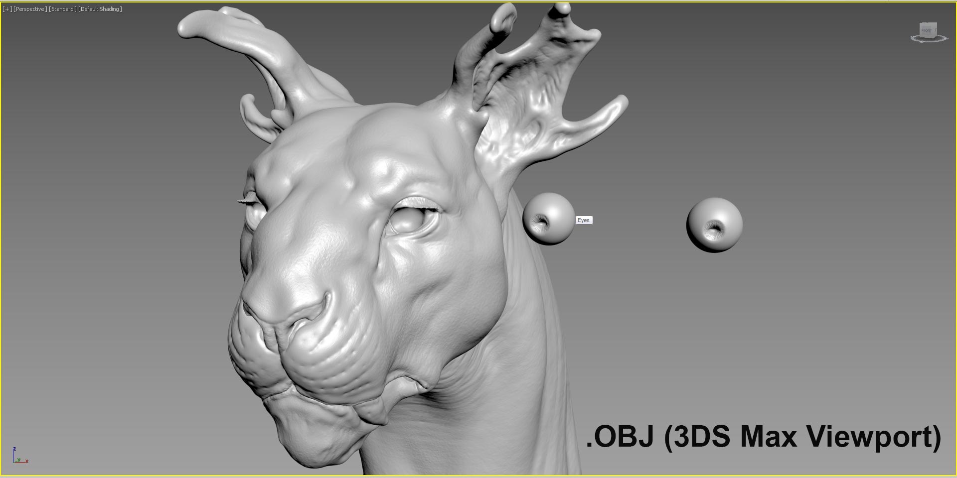 Alien creature head 3D - TurboSquid 1306058
