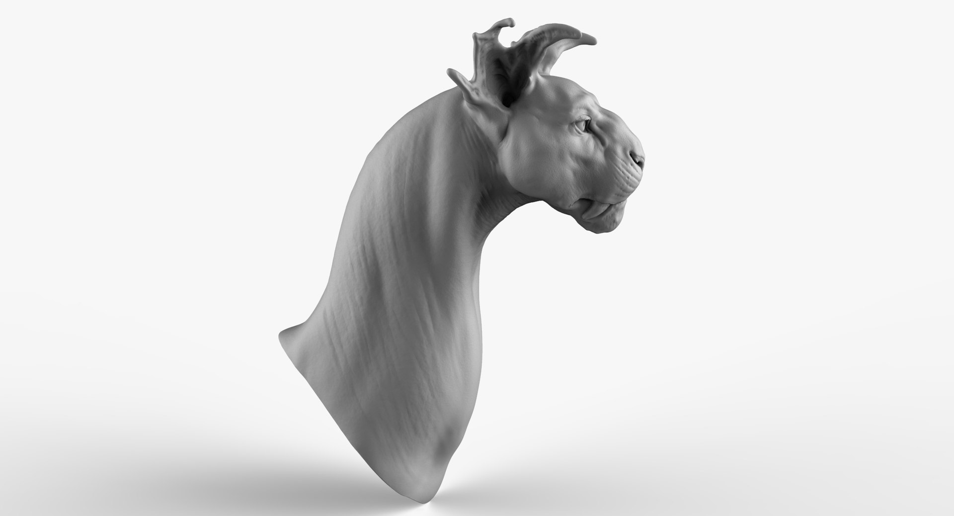 Alien Creature Head 3D - TurboSquid 1306058