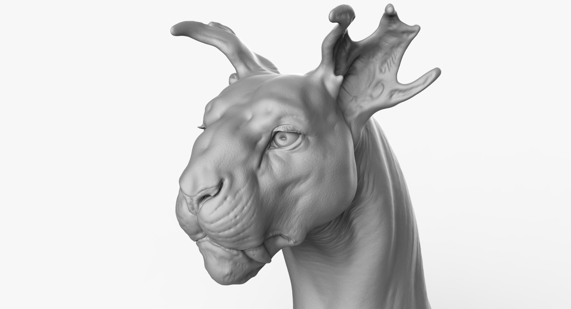 Alien Creature Head 3D - TurboSquid 1306058