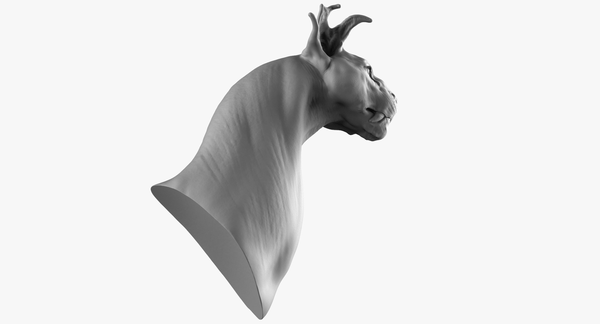 Alien Creature Head 3D - TurboSquid 1306058