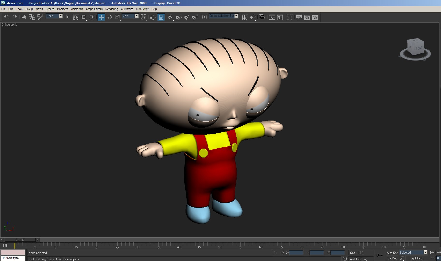 Stewie model - TurboSquid 1152860