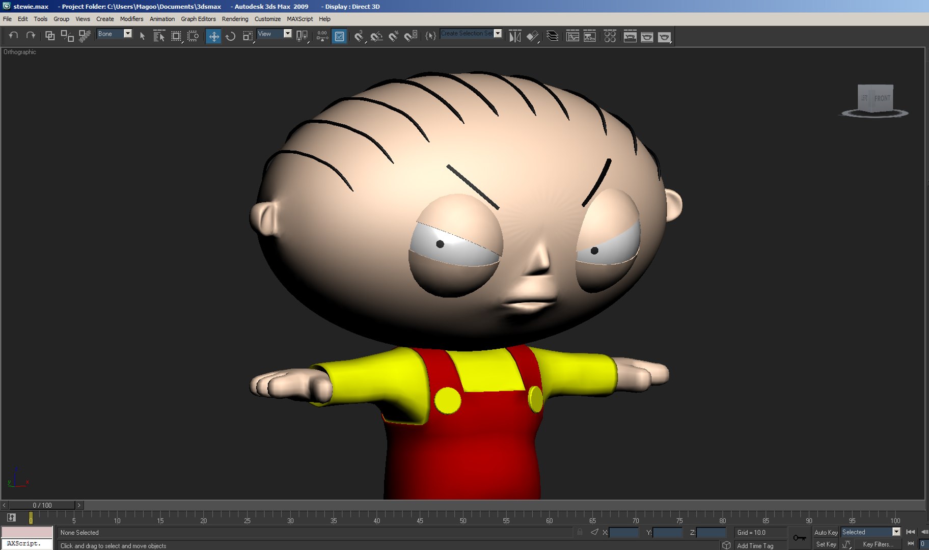 Stewie model - TurboSquid 1152860