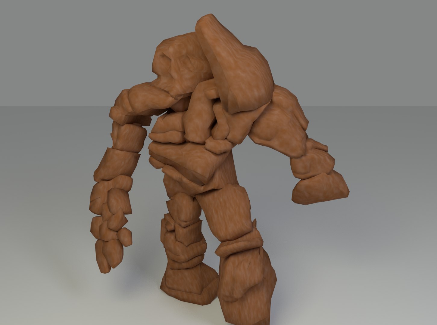 3d rock monster model