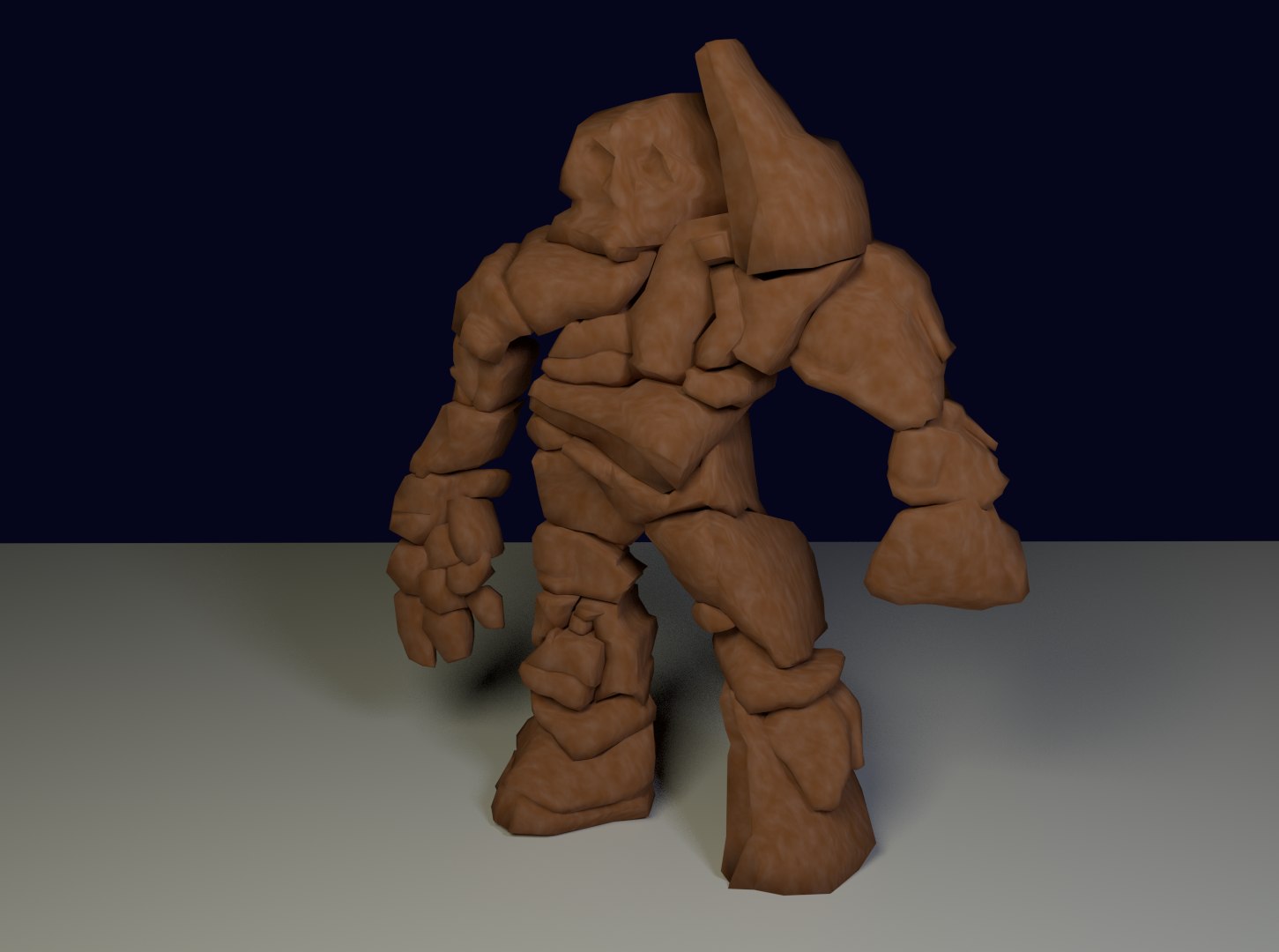 3d rock monster model
