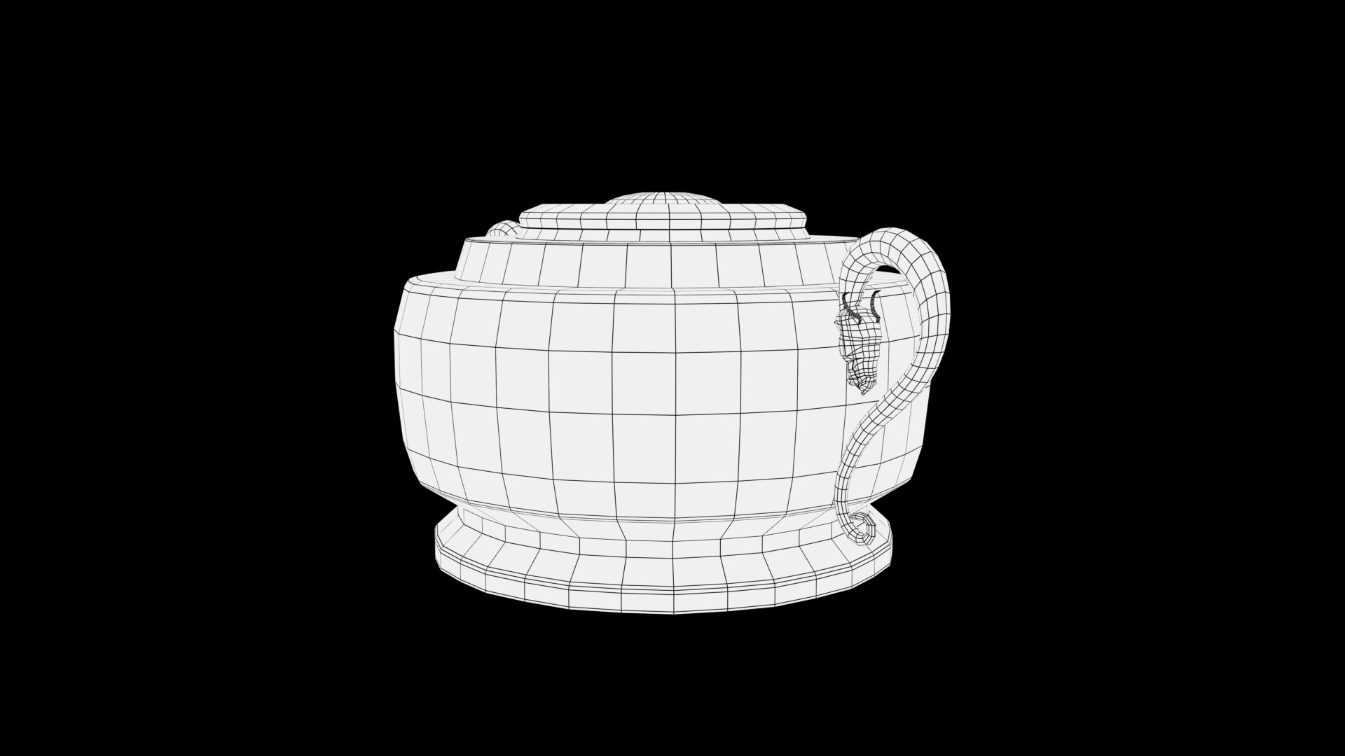 Chinese Pot 3D Model - TurboSquid 1846690