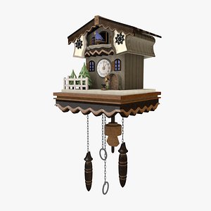 Download 3D Cuckoo Clock Blender Models - TurboSquid