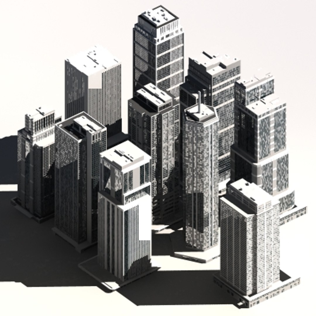 skyscraper building 3d model