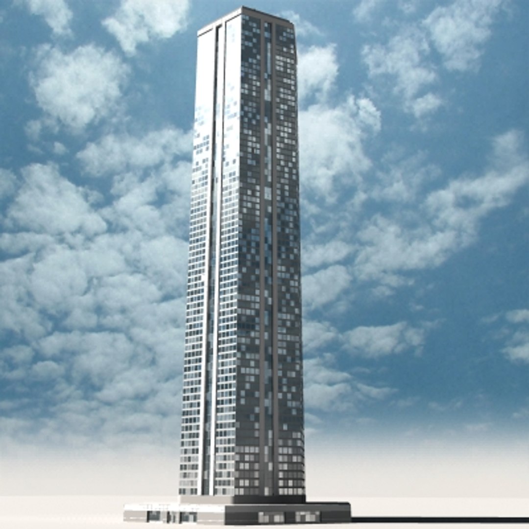 skyscraper building 3d model