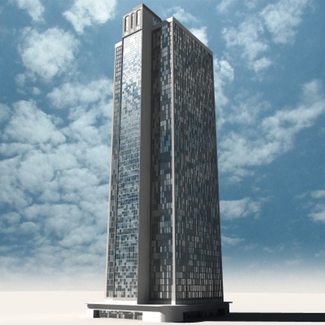 skyscraper building 3d model