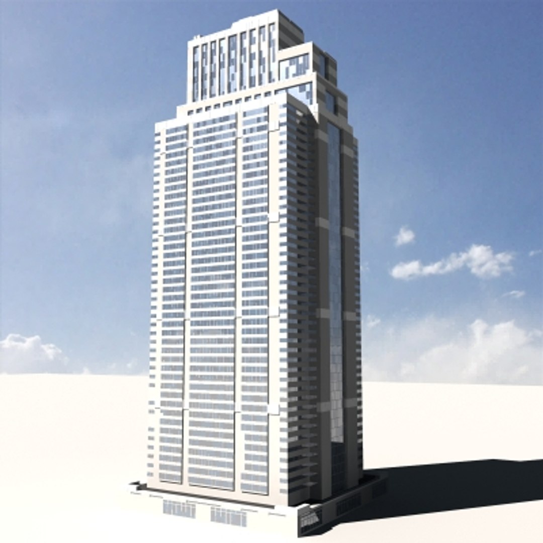 skyscraper building 3d model