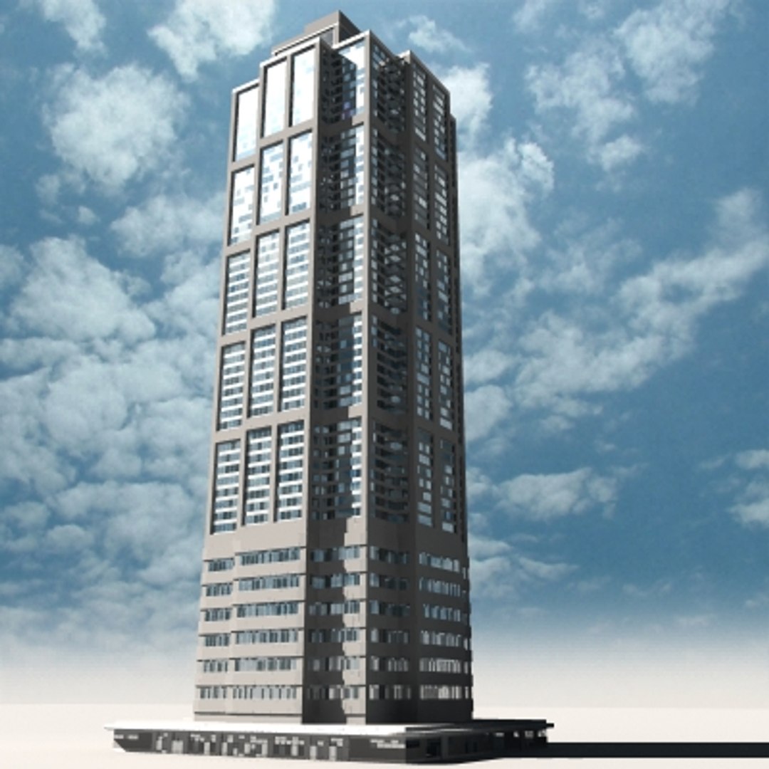 skyscraper building 3d model