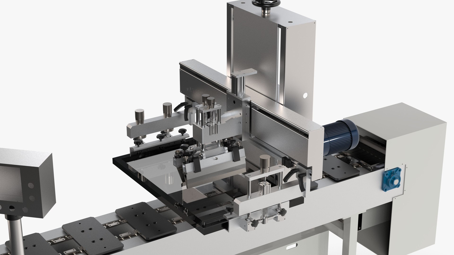 3D Automatic Screen Printing Chain Plate Line - TurboSquid 1991875