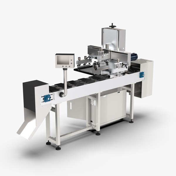 3D Automatic Screen Printing Chain Plate Line - TurboSquid 1991875