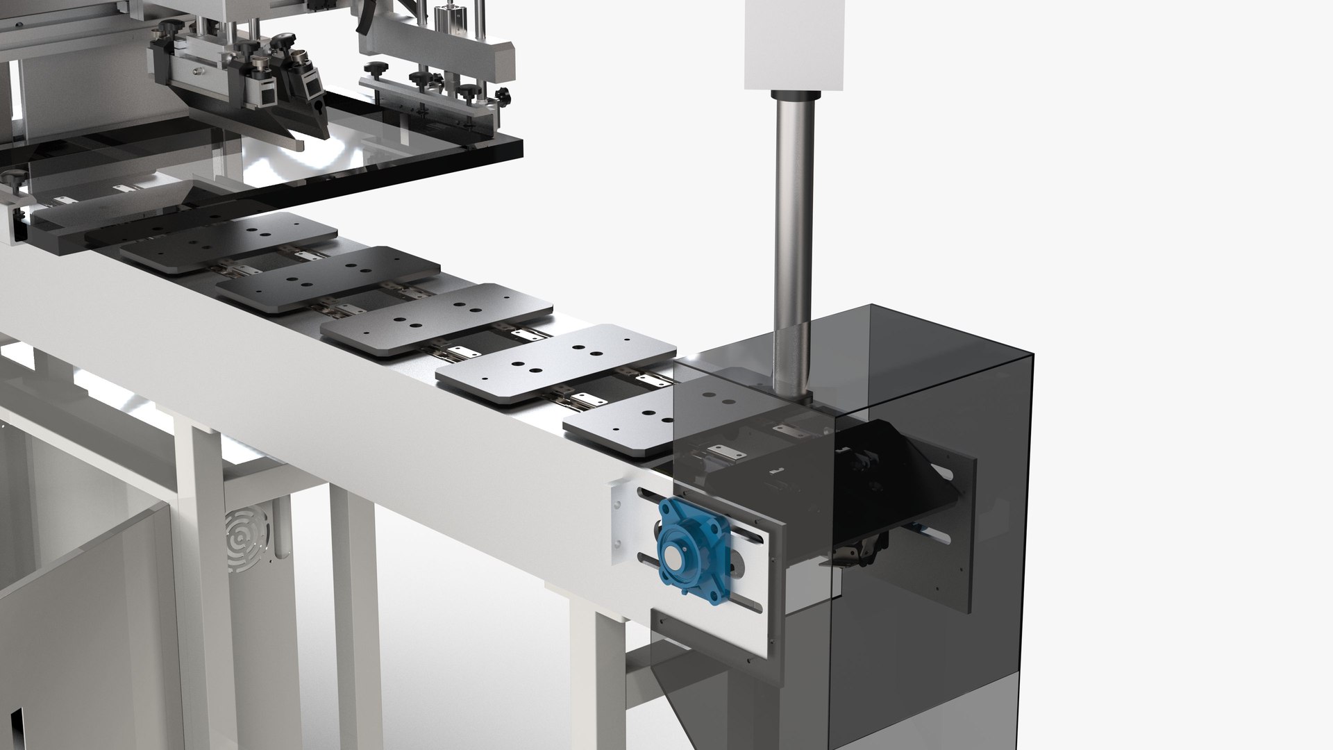 3D Automatic Screen Printing Chain Plate Line - TurboSquid 1991875