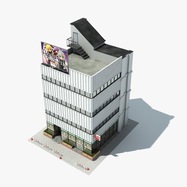 japan building 3d model