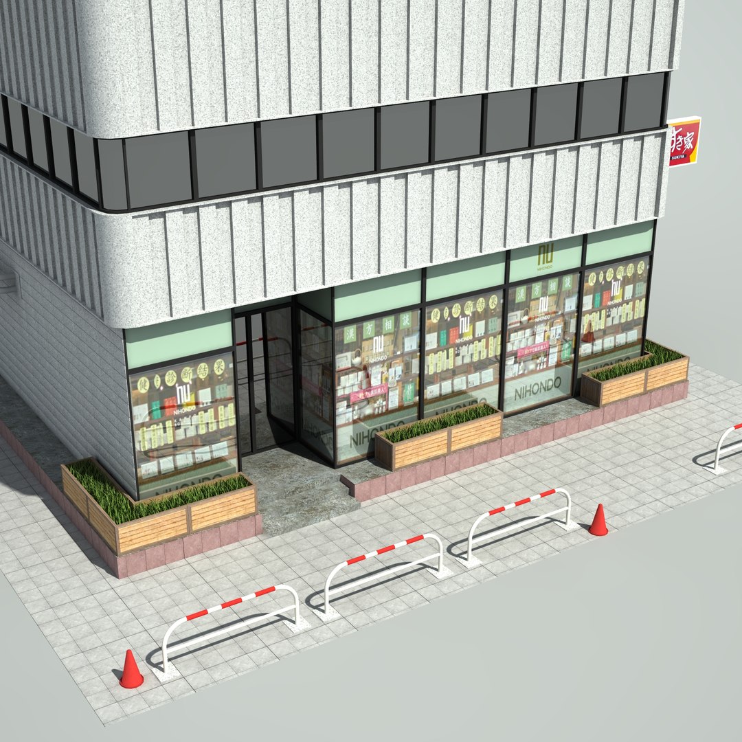 Lightwave Japan Building Shops Offices